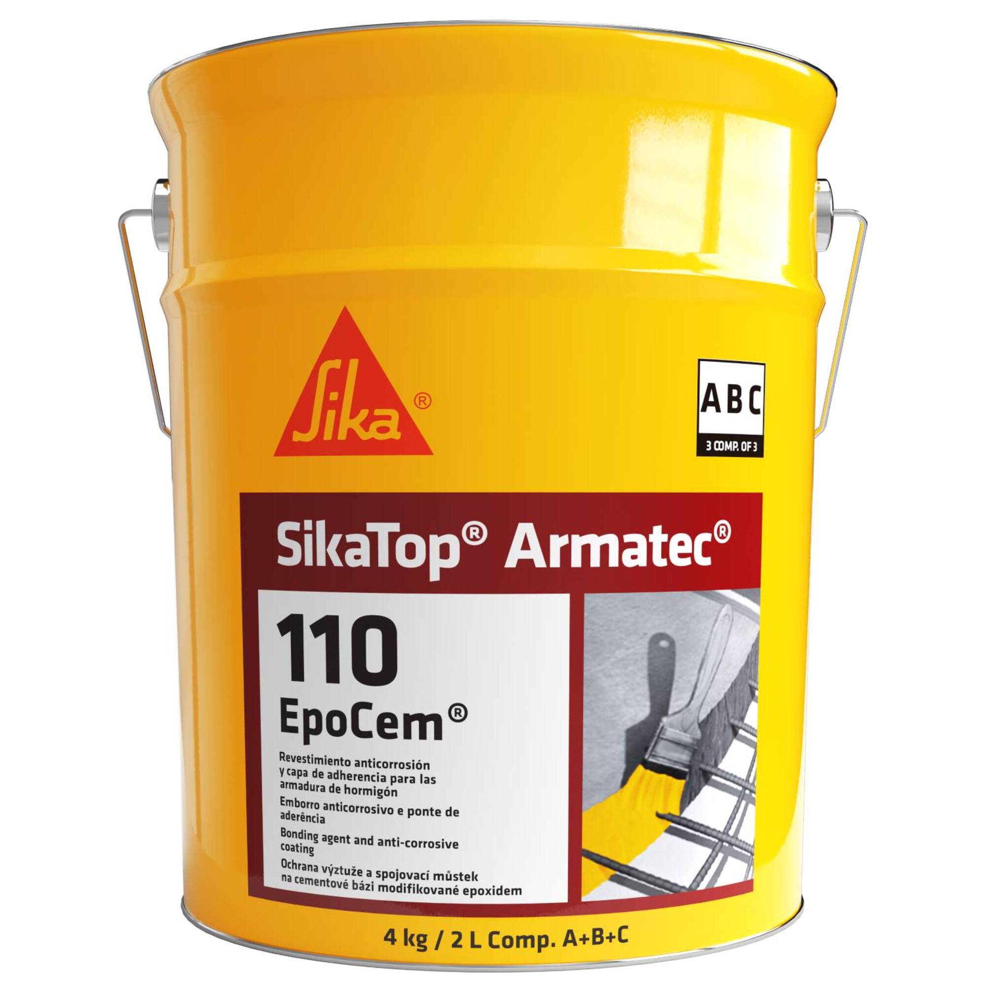 Emborro Anticorrosivo e Ponte de Aderência Sika Sikatop Armatec 110 ...